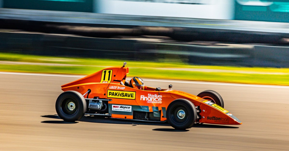 Louis Sharp's debut in NZ Formula First Championship - Stadium Finance